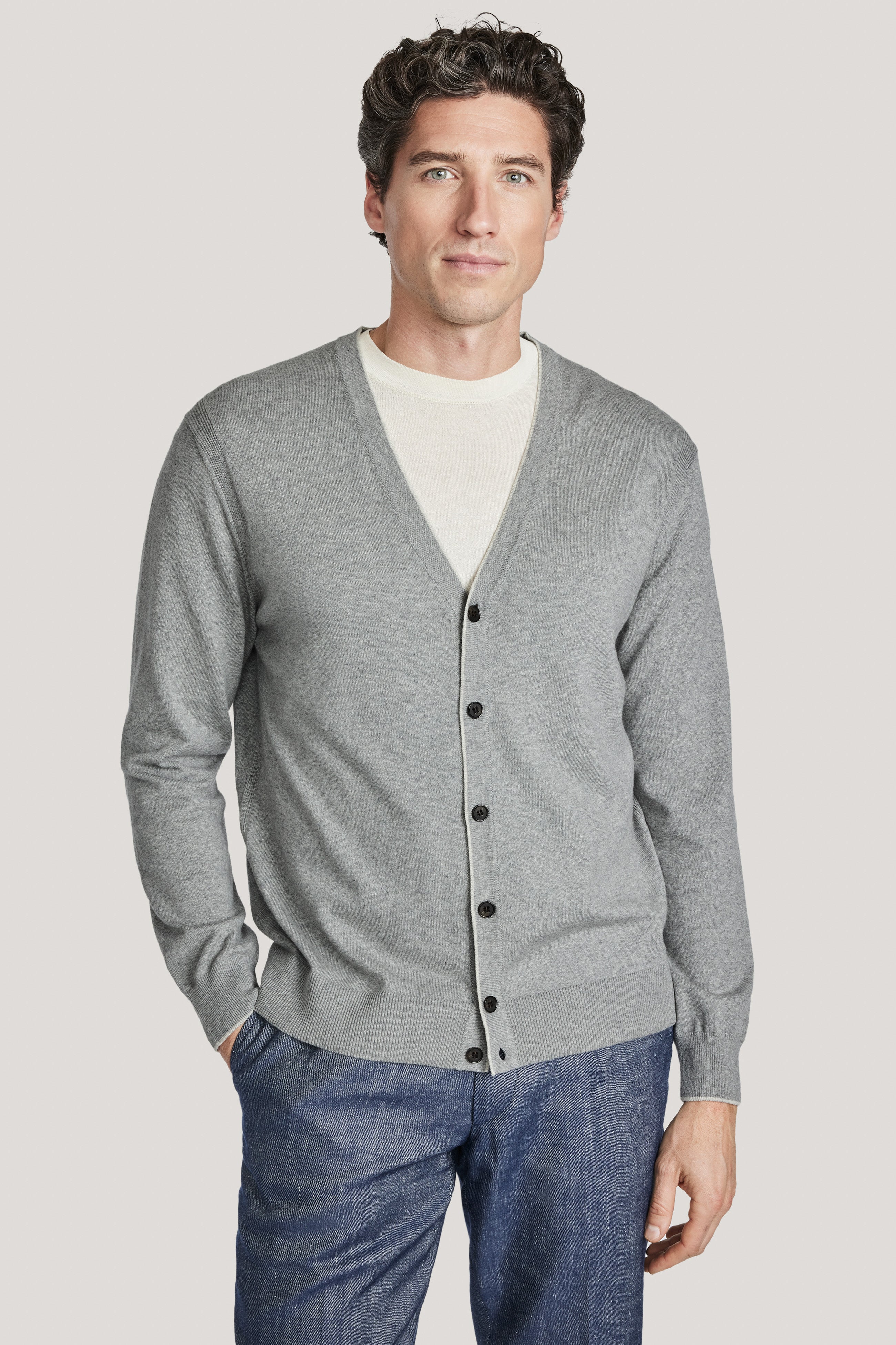 Charleston Grey Cardigan – Jack Victor